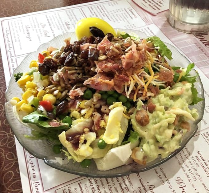 A salad so loaded with toppings it's basically a full meal pretending to be healthy, and we're not judging one bit.