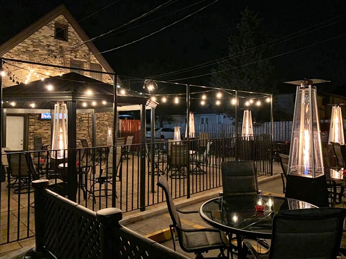 Dine under the stars (or clouds &ndash; this is Wisconsin, after all) in this charming outdoor space. Fresh air makes everything taste better, especially tater tots.