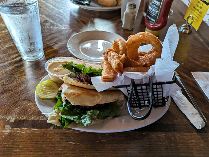 Golden-fried pickle spears with a crispy exterior and tangy interior make for an addictive starter that might just upstage the main course.