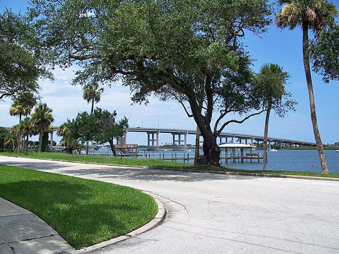 Engineering meets scenery as A1A crosses the South Causeway, offering panoramic water views that make bridge traffic almost enjoyable.