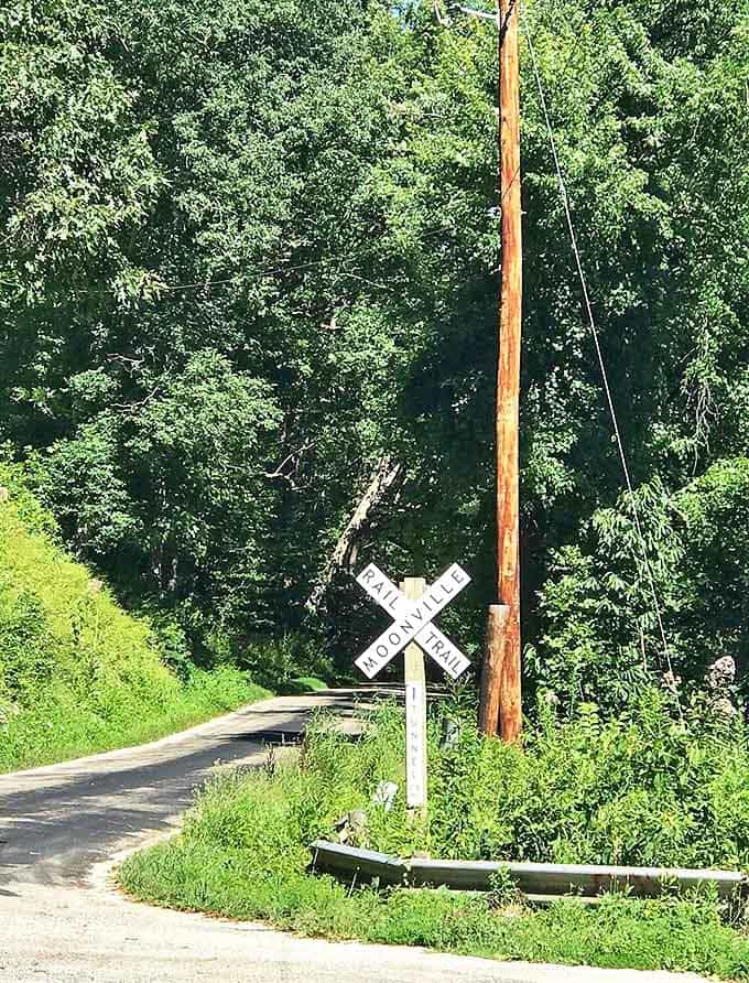 "Leetonia Cherry Valley Bee-Hive Coke Ovens" &ndash; a humble sign marking an extraordinary site developed through community dedication.