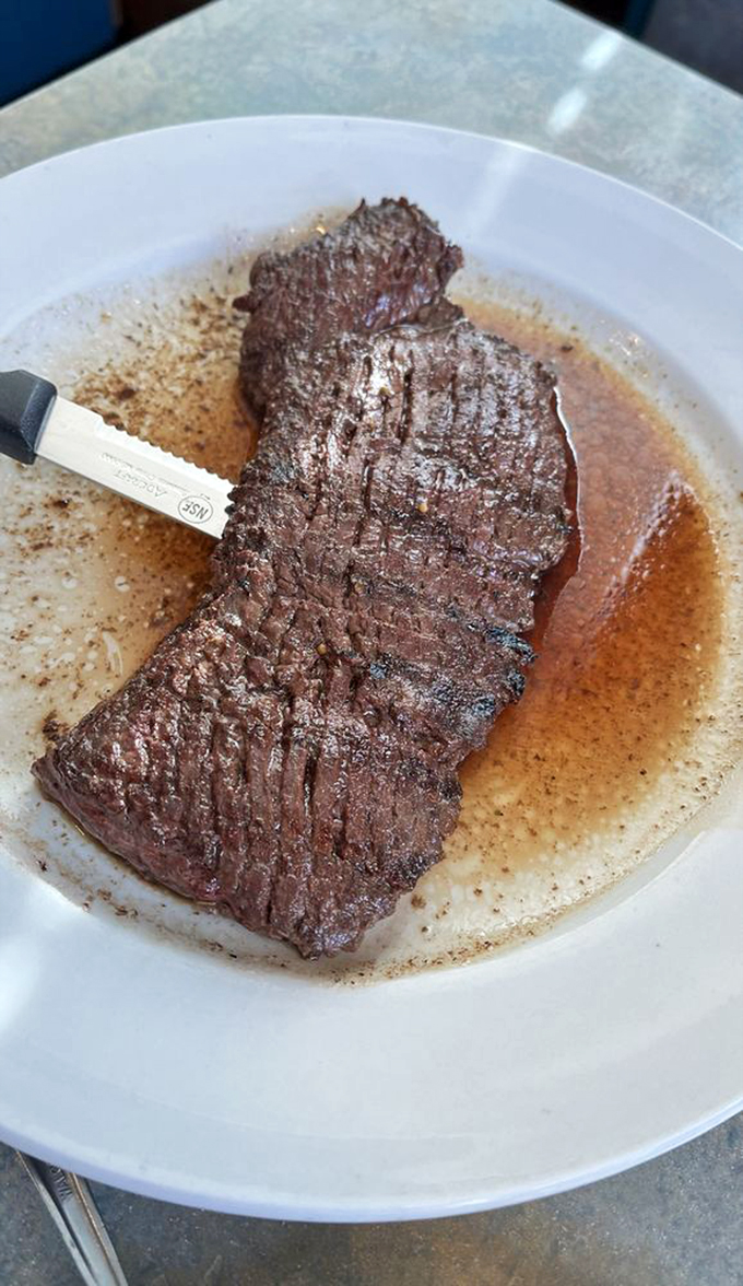 Juicy, perfectly seasoned, and swimming in its own delicious juices. This skirt steak is so good, it might just ruin all other steaks for you.