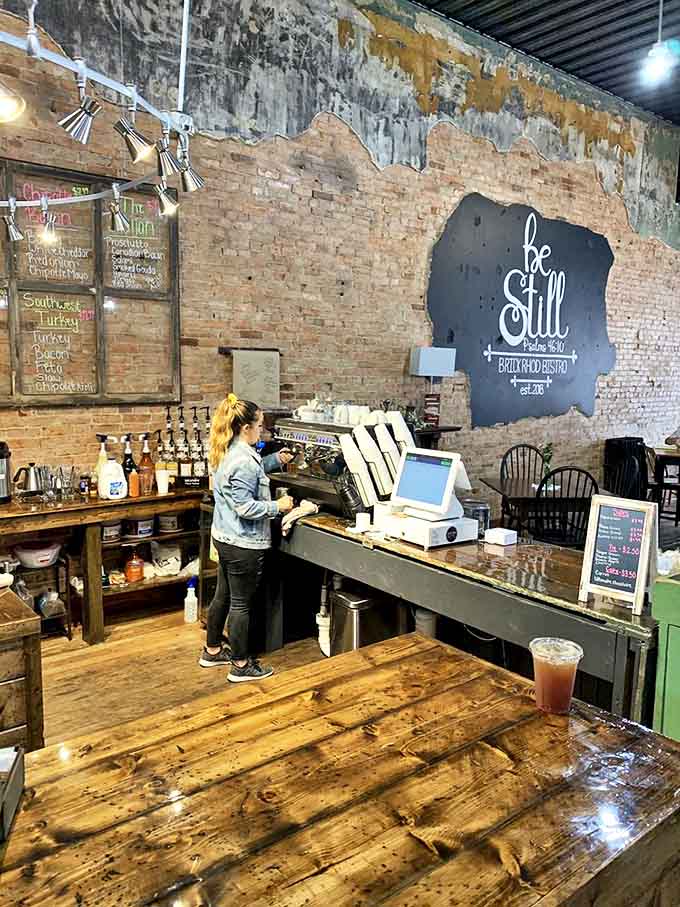 Behind the counter, staff members work their magic, transforming simple ingredients into memorable experiences with practiced hands and genuine smiles.