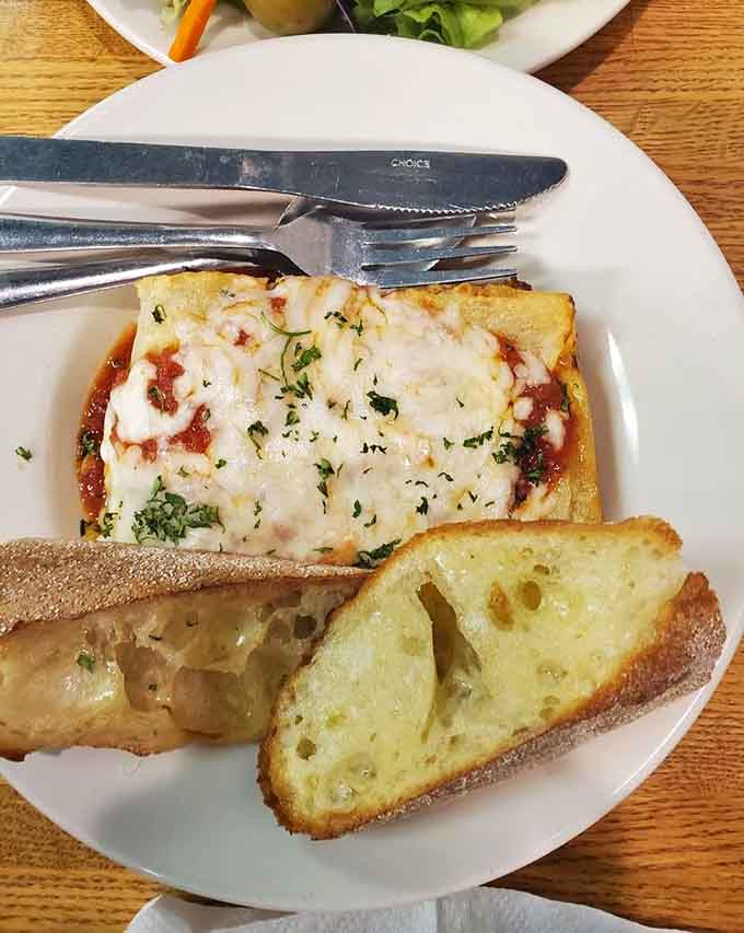 Lasagna at an ice cream shop might sound odd until you taste it and realize these folks know their way around comfort food.