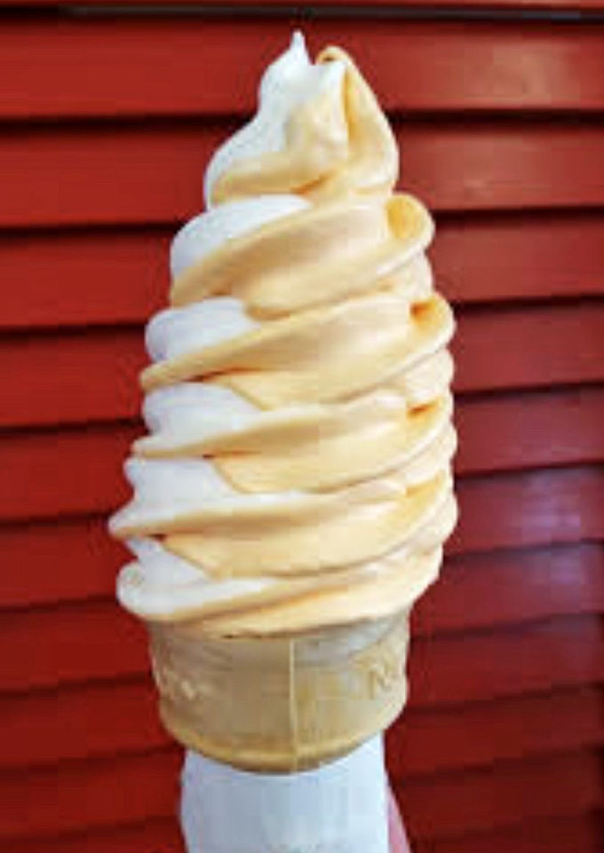 Vermont's famous "creemee" in all its swirled glory &ndash; denser, creamier, and more satisfying than any ordinary soft serve could hope to be.
