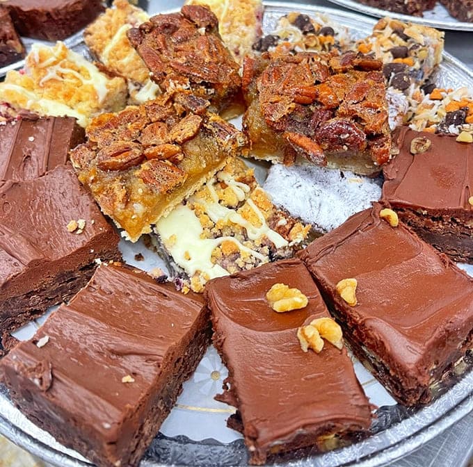 This brownie and bar platter is basically a chocolate lover's therapy session, no appointment necessary for this kind of treatment.