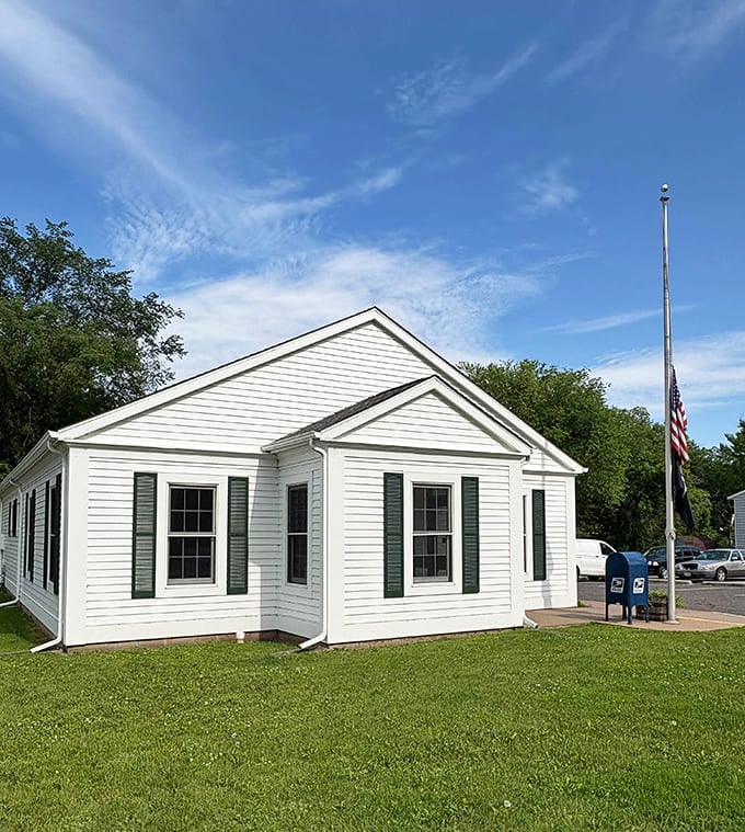 Even the post office exudes small-town character, housed in a classic building that makes mailing postcards feel like a special occasion.