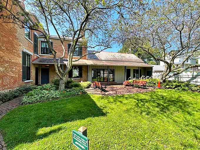 The manicured grounds offer a peaceful retreat where modern visitors can experience the Victorian pleasure of simply being outdoors without digital distractions.