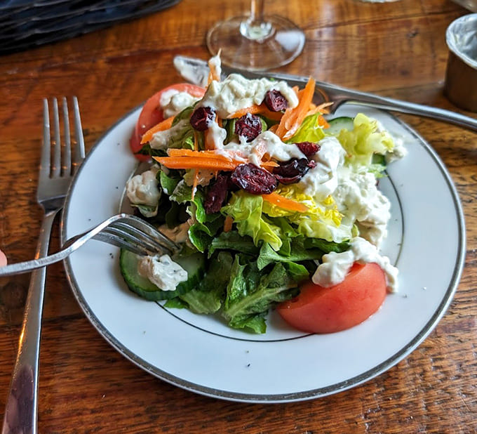A salad so thoughtfully composed that calling it "rabbit food" would be an insult to both rabbits and this gorgeous plate.