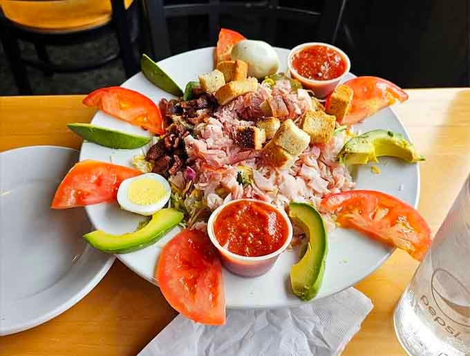 This isn't your sad desk lunch salad, it's a proper meal with enough protein and toppings to actually fill you up.