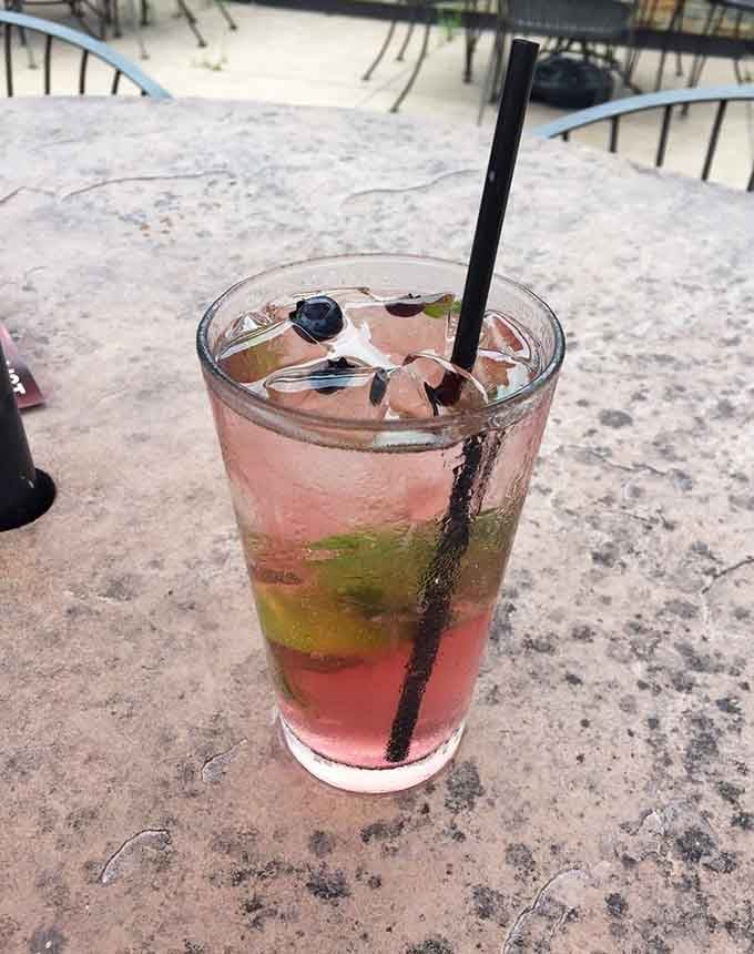 A refreshing mojito that tastes like summer decided to take liquid form and hang out in your glass.