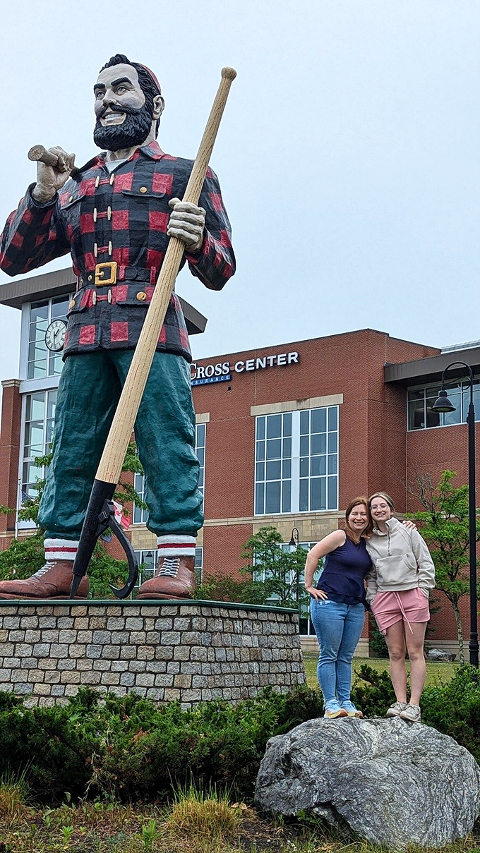 Visitors gain perspective on just how massive this statue is &ndash; those boots alone could serve as studio apartments in Manhattan's tight real estate market.