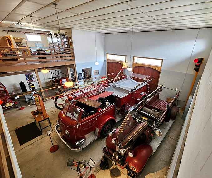 These classic fire trucks once raced to save lives and property, now they're saving us from boring museum visits.