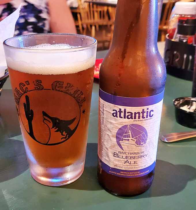 Local brews like Atlantic's Bar Harbor Blueberry Ale complement the hearty fare, showcasing Maine's impressive craft beer scene alongside its culinary talents.