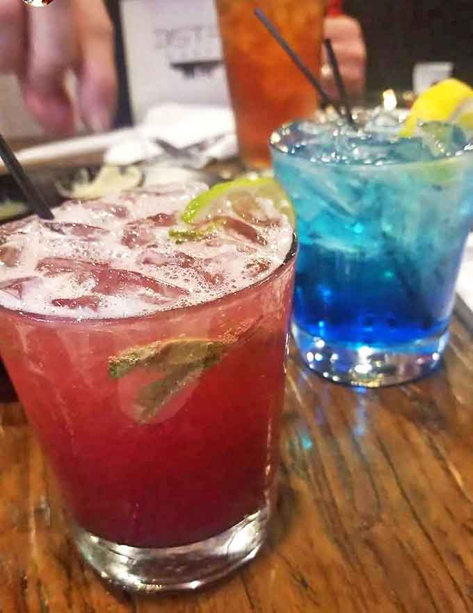 Cocktail artistry in vibrant hues &ndash; these colorful concoctions offer the perfect balance of spirits and fresh ingredients for sipping and savoring.