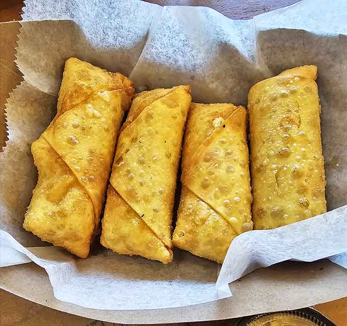 Crispy on the outside, steaming and flavorful inside &ndash; these deep-fried egg rolls are the unexpected delight you didn't know your sandwich experience needed.