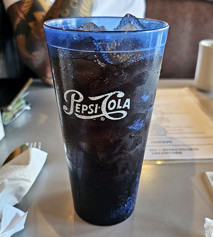 Even the drinks get special attention here &ndash; ice-cold Pepsi served in generous glasses that keep your thirst quenched through every delicious bite.