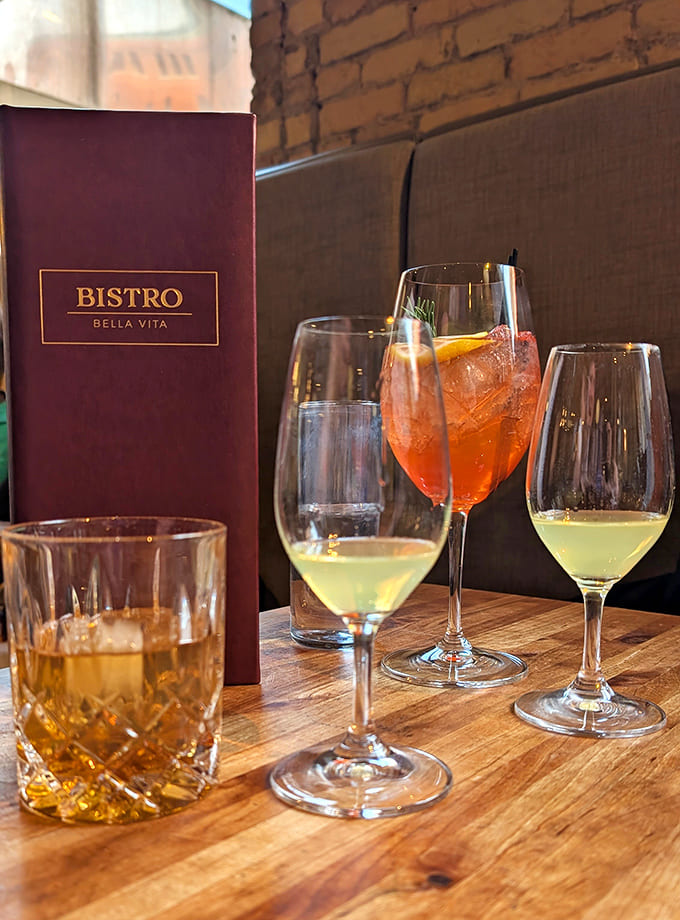 Liquid artistry in every glass &ndash; from amber whiskey to blush-colored spritzes. The perfect companions for culinary adventures.