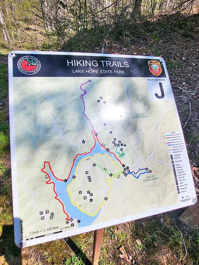 Trail maps: the original GPS system. No batteries required, just a sense of adventure and moderate directional skills.
