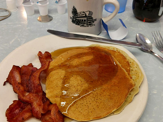 Simplicity elevated &ndash; a traditional pancake with maple syrup that would make Vermont jealous.