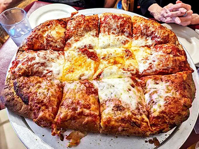 Pizza that understands its purpose in life &ndash; a substantial crust, generous toppings, and cheese that performs an Olympic-worthy stretching routine.