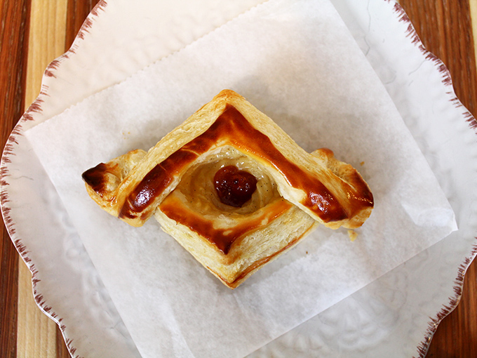 Geometry never tasted so good: this diamond-shaped puff pastry showcases the perfect architecture of butter, flour, and fruit in delicious harmony.