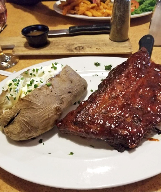 Fall-off-the-bone ribs glazed to sticky perfection &ndash; proof that Leff-T's mastery extends beyond their famous prime rib.
