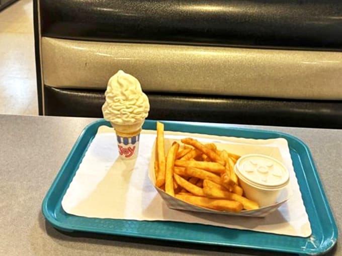 Soft-serve ice cream swirled to gravity-defying heights &ndash; the kind that demands you eat quickly before summer heat claims its victory.