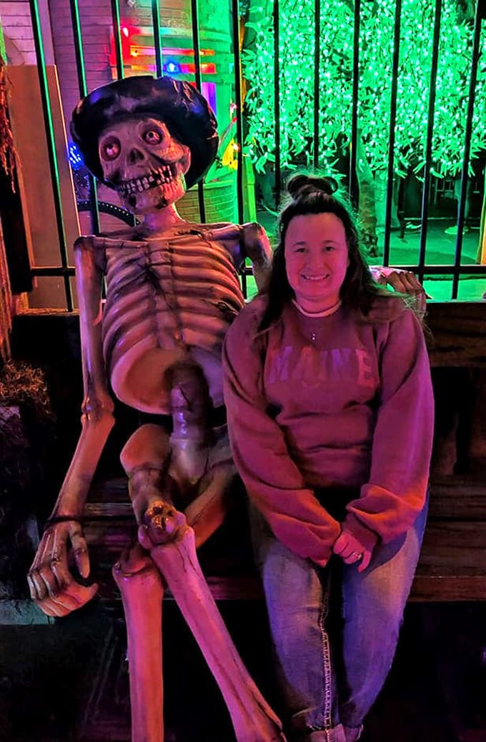 Fishermen's paradise where the Floating Bridge meets the shoreline, offering prime spots to cast a line into Sunset Lake's calm waters.