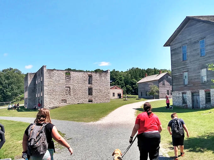 The social hub: Between ice adventures, visitors gather in the center's modern corridors to plan their next move.