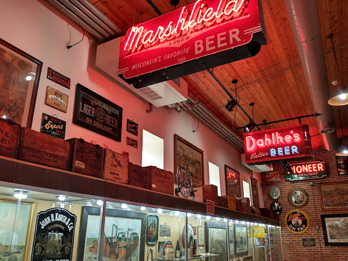 Cheers to history! These vintage signs are like a walk down memory lane, with a pint in hand.