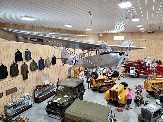 Look up&mdash;it's a bird, it's a plane, it's... actually a plane! This suspended piece of aviation history will make your imagination soar.