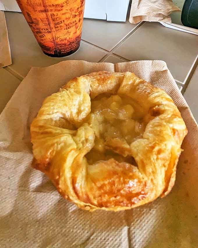 This apple danish isn't just pastry &ndash; it's architecture, with flaky layers cradling warm apple filling in a masterpiece of rustic baking.