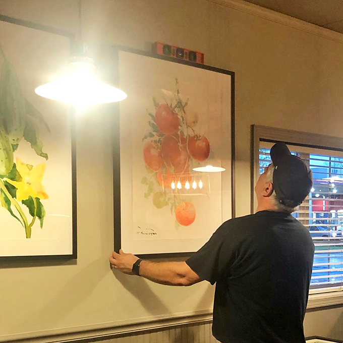 Art for the soul and food for the belly. Todd's walls are a feast for the eyes, while your plate takes care of everything else.