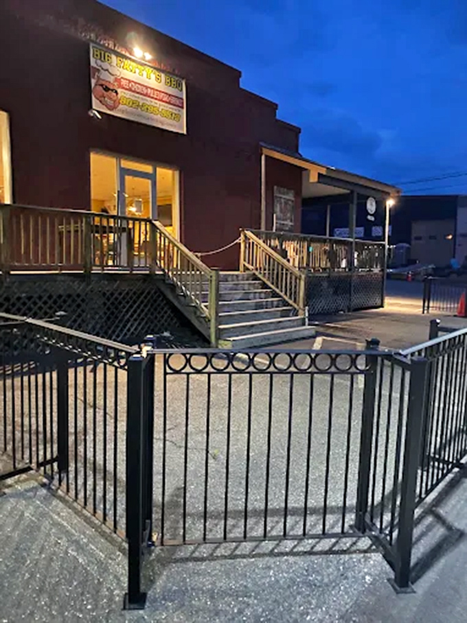 As dusk falls, Big Fatty's transforms into a glowing haven of comfort food, beckoning hungry souls from miles around.