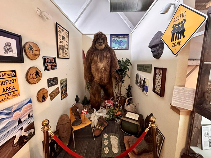The Bigfoot "selfie zone" offers visitors their own close encounter &ndash; no hiking through remote forests required.