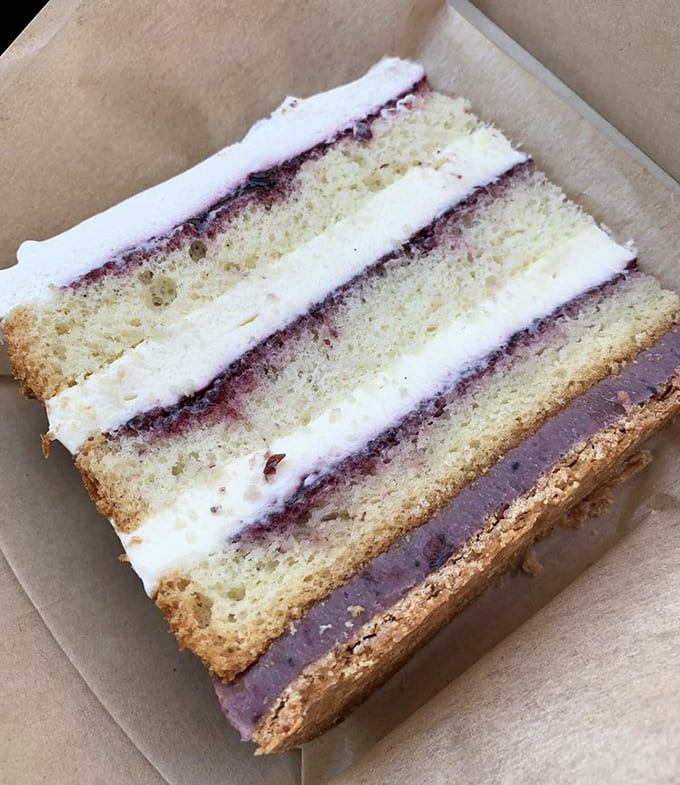 This slice of cake has more layers than your average soap opera plot.