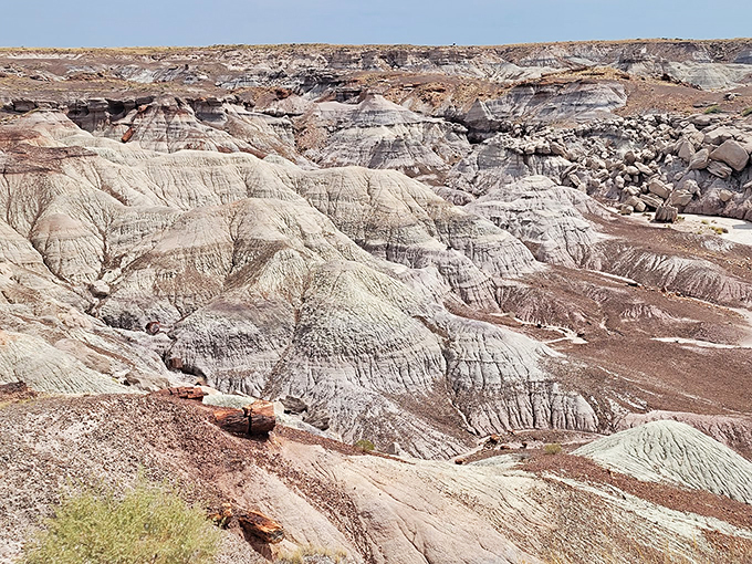 Imagine if Picasso and Georgia O'Keeffe collaborated on a landscape. The result might look something like this mind-bending mesa.
