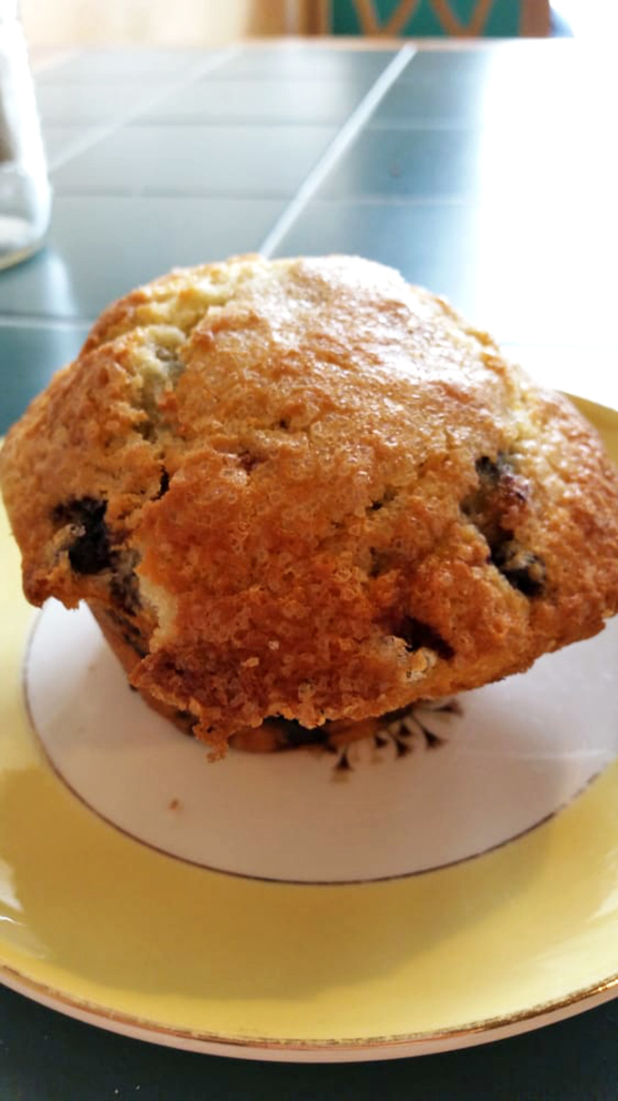 Maine's famous wild blueberries transformed into a tender, not-too-sweet morning companion that puts grocery store muffins to shame.