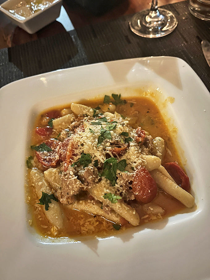 Pasta that required someone's undivided attention for twenty minutes&mdash;the kind of commitment we should all aspire to.