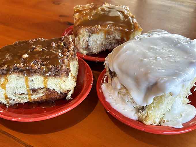 When your "quick stop" turns into a full-blown pastry tasting session because everything looks too good to pass up.