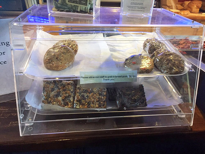 The dessert display case: where willpower goes to die and happiness begins.