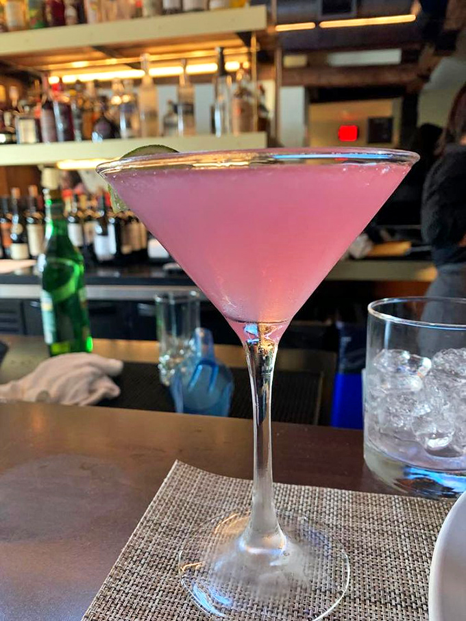 This isn't your standard cosmo &ndash; the vibrant pink cocktail gets a Maine makeover with local ingredients and expert mixing.