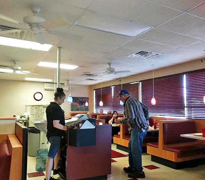 The heart of any good diner &ndash; where orders are called, coffee is poured, and the occasional life wisdom is dispensed free of charge.