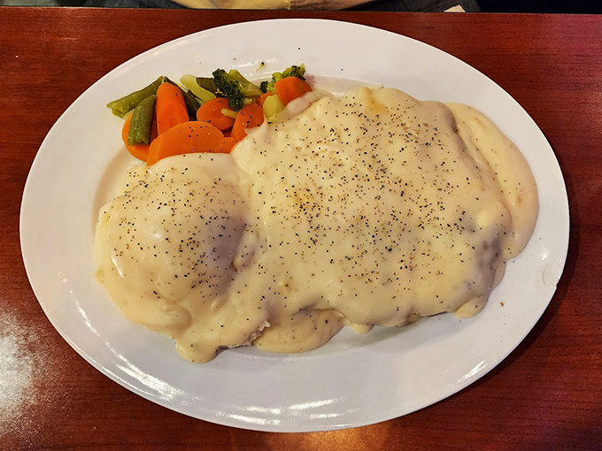 Crispy, golden, and smothered in gravy &ndash; this country fried steak is comfort food at its finest.