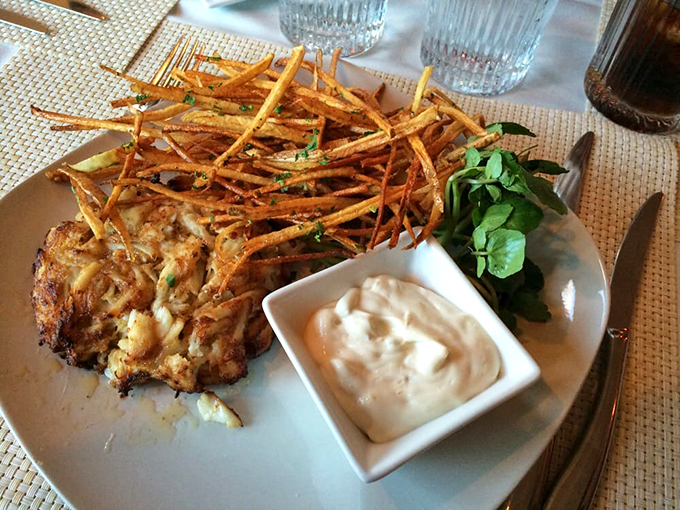 Crab cakes and fries: The dynamic duo that will make you forget all about Batman and Robin.
