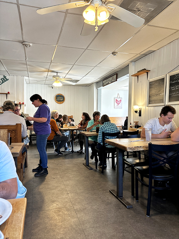 Where locals and visitors alike gather to share stories over plates of Vermont's finest comfort food.