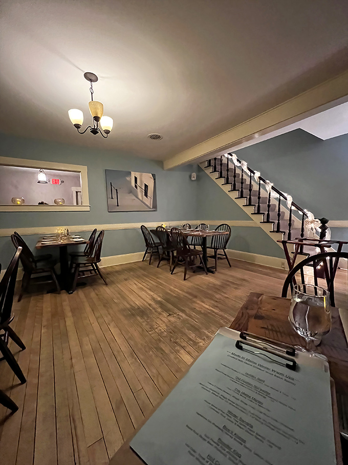 Soft lighting and wooden floors create dining spaces that feel both spacious and intimate &ndash; the Goldilocks zone of restaurant design.