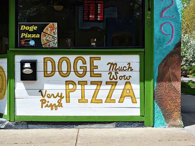 A storefront that announces itself proudly, because when you're this good, subtle just doesn't cut it anymore in the neighborhood.