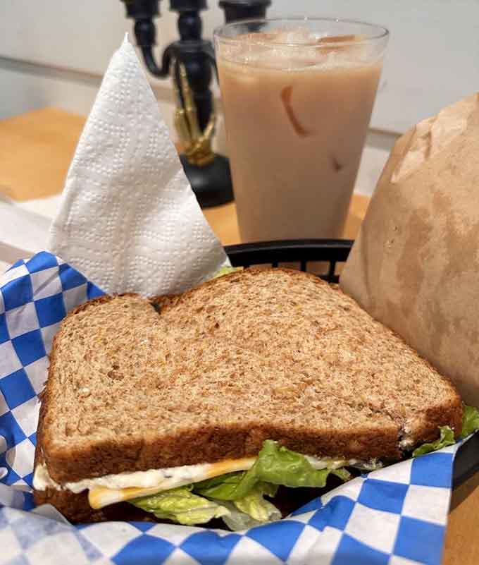 When your lunch game includes fresh sandwiches and lattes, you're basically adulting at an Olympic level of competence.